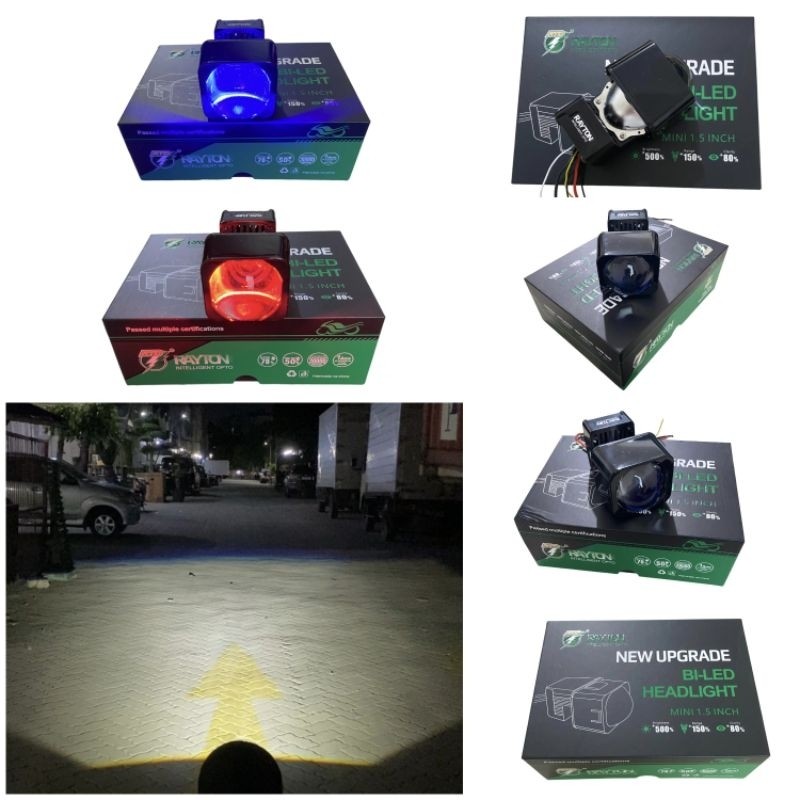 Jual Lampu Projector Biled Matrix RTD Rayton X1 1.5 Inch Blue Lens ...