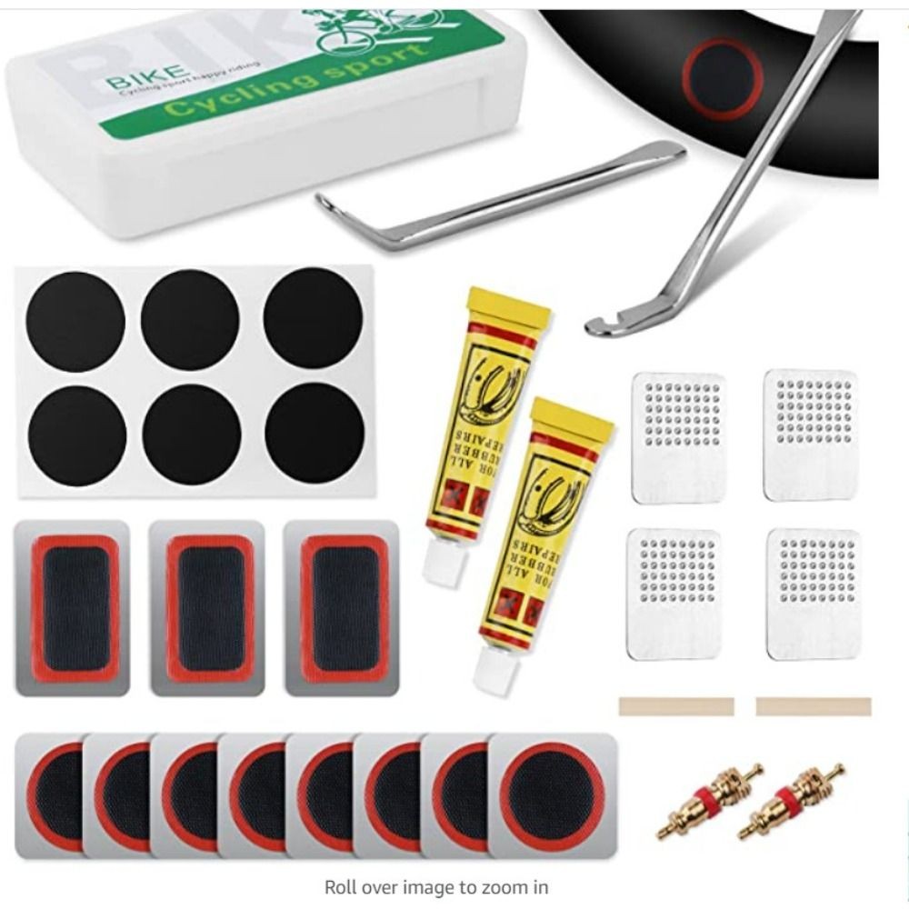 Jual Bike Tire Repair Kit Bicycle Inner Tube Puncture Patch Rubber Glue ...