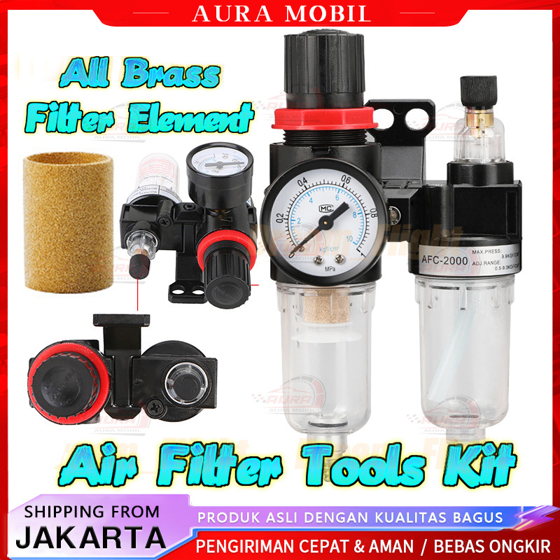 Jual Air Filter Regulator / Saringan Kompresor Double Air Filter ...