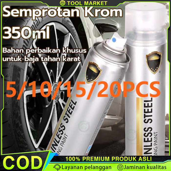 Jual Cat Semprot Chrome 350 ml Cat Semprot Chrome Stainless Steel Cat ...