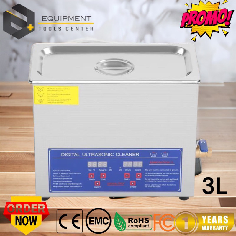 Jual Digital ultrasonic cleaner 3L capacity medical part otomotive home ...