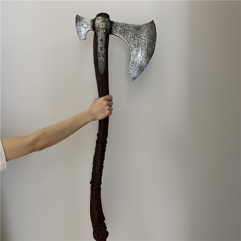 Jual 93cm Axe Big 1:1 God of War 4 Cosplay War Beast Axe Kratos ...