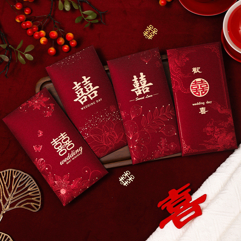 Jual Kertas Angpao/Amplop Merah (6pcs) Double Happiness Sangjit Teapai ...