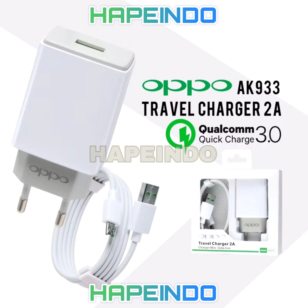Jual Charger Brand Oppo AK - 933 2A Kualitas Bagus - Micro USB Cabel ...