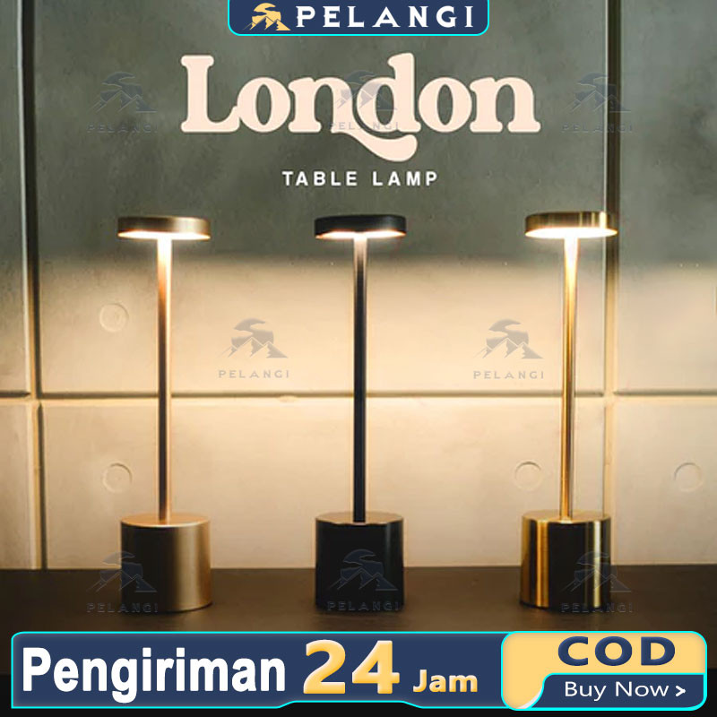Jual Bar Table Lamp Lampu Meja Nordic Minimalis Sentuh Metal Desk Lamp Table Lamp Cordless LED ...