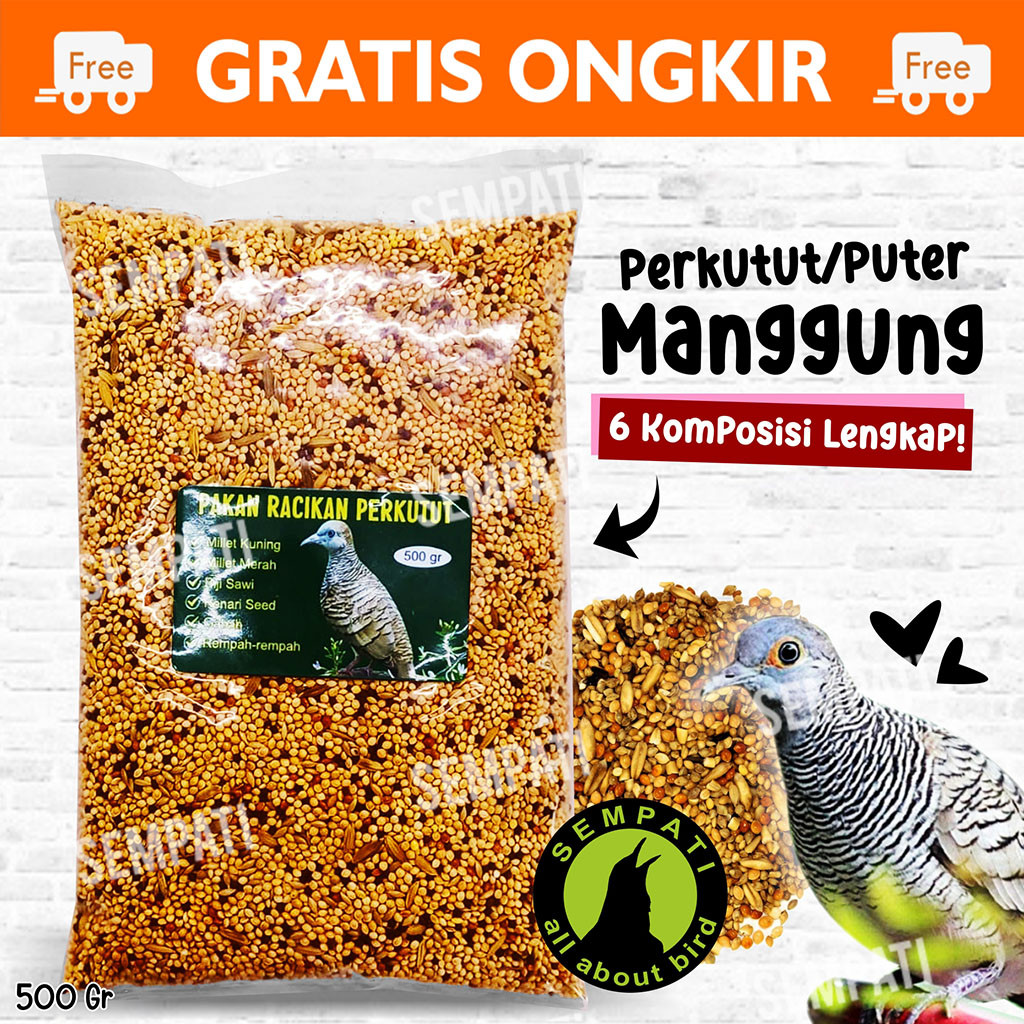 Jual SEMPATI Pakan Racikan Perkutut 500gr Milet Pakan Harian Burung ...