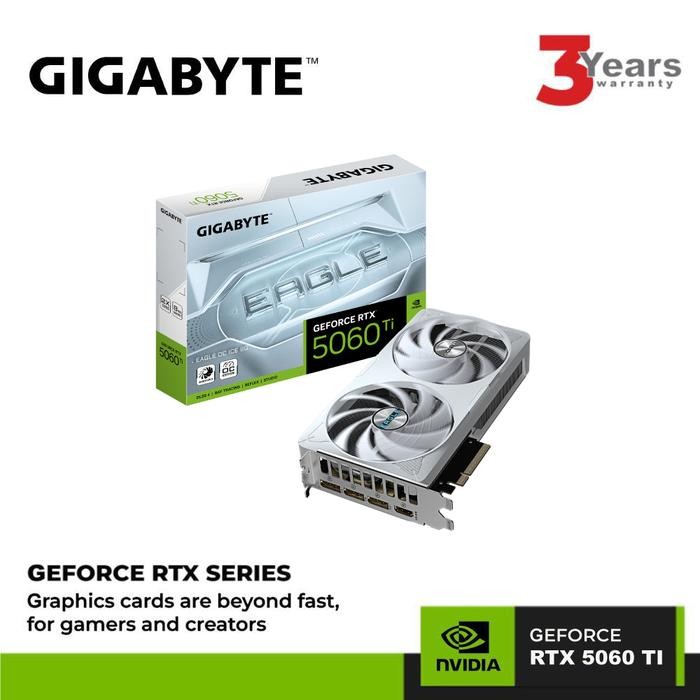 Jual GIGABYTE GeForce RTX 5060 Ti EAGLE OC ICE 8GB GDDR7 | Shopee Indonesia