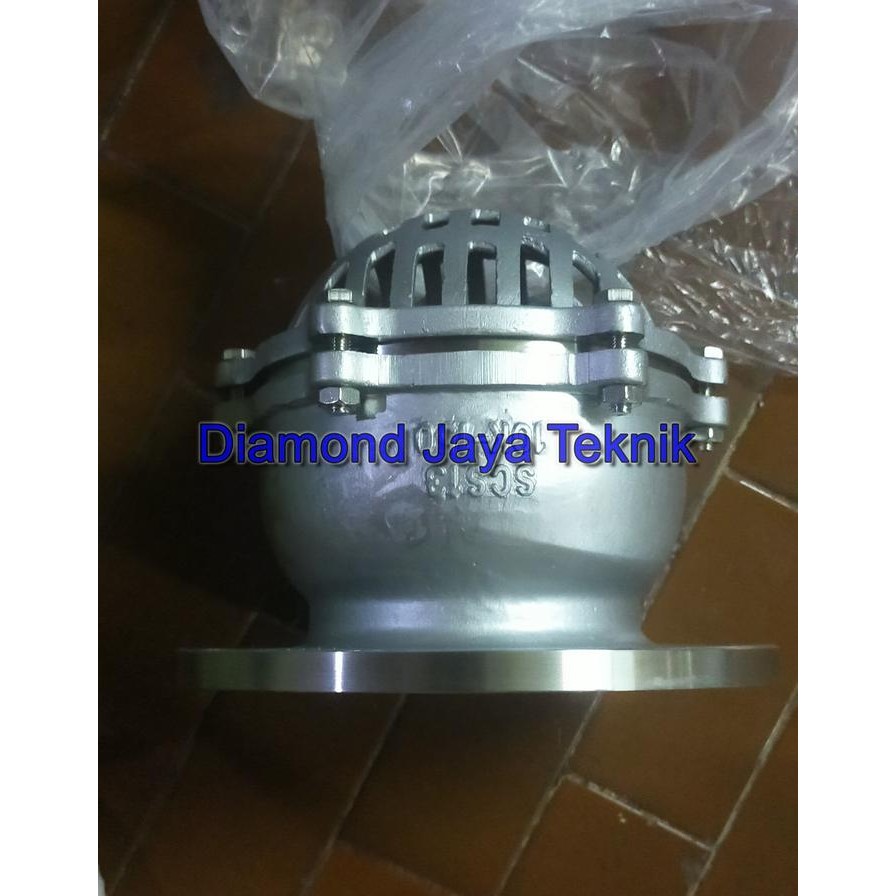 Jual Foot Valve SS304 6" Flange JIS 10K / Foot Klep valve JIS10K Flange ...