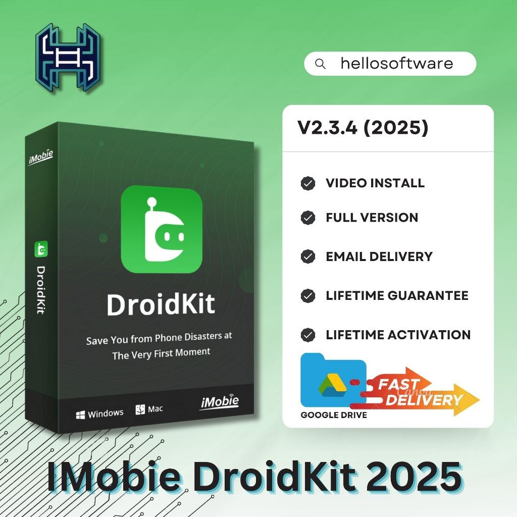 Jual iMobie DroidKit 2025 v2.3.4.20250611 Full Version (Versi Terbaru ...
