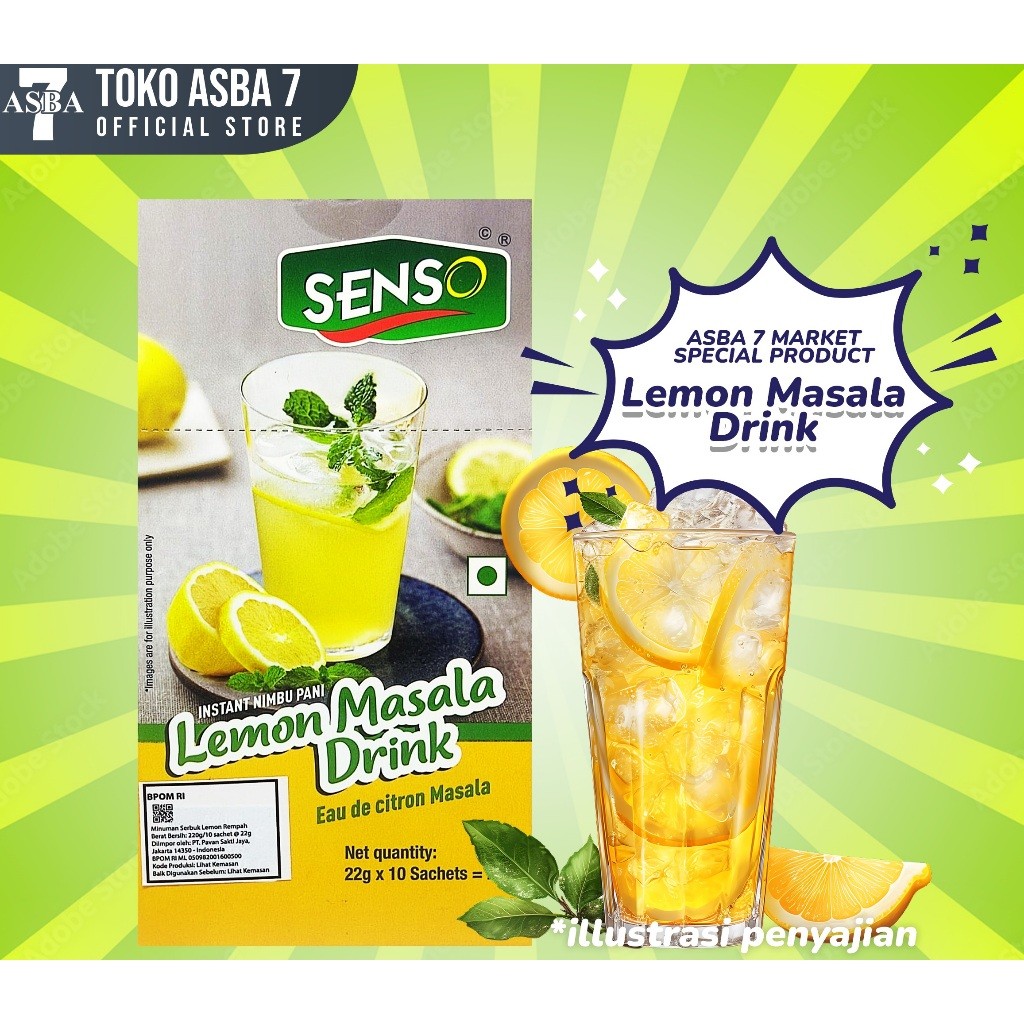 Jual SENSO CHAI KARAK LEMON MASALA DRINK 220 G | Shopee Indonesia