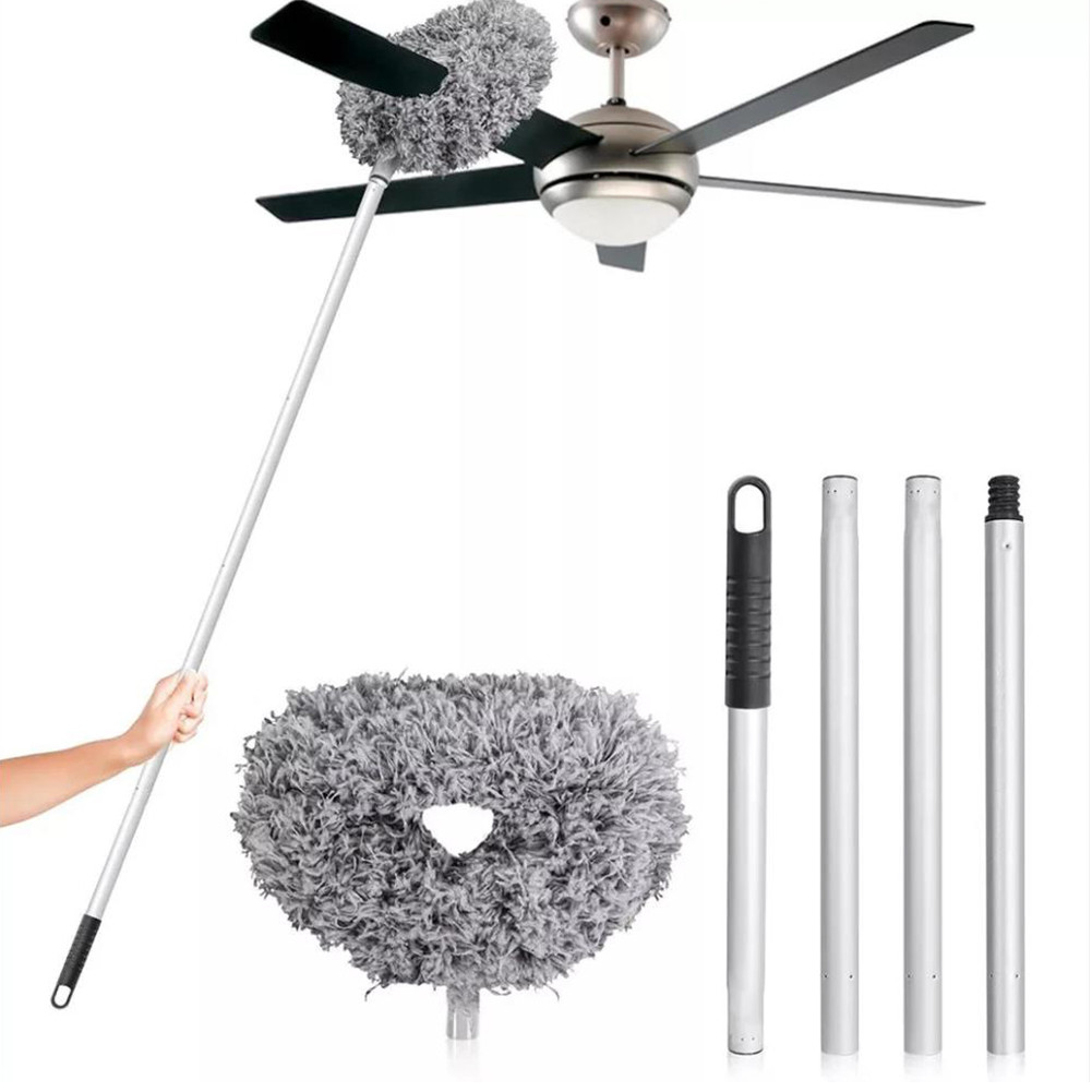 Jual Telescoping Handle Ceiling Fan Duster Soft Microfiber Wet Dry Dual ...