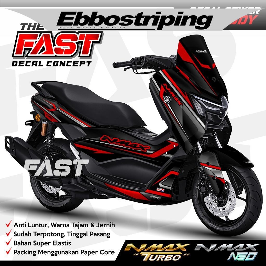 Jual Decal Nmax Turbo/Neo New Fullbody Grafis Racing Sticker Motor ...