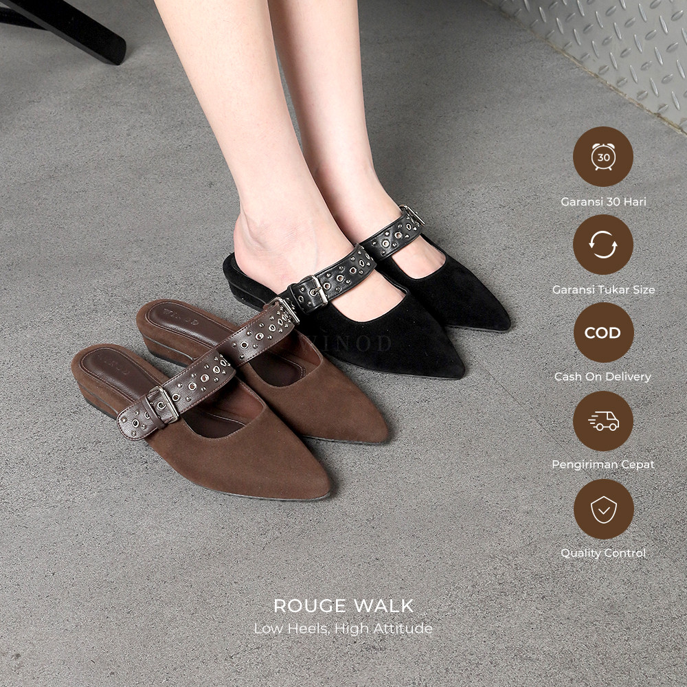 Jual Winod Githa Mules Heels Sepatu Wanita Style Edge | Shopee Indonesia
