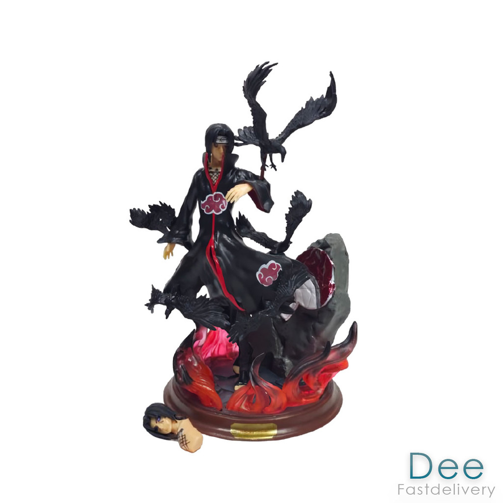 Jual Itachi Uchiha Raven Ferret Flame Naruto Shippuden 29cm Action ...