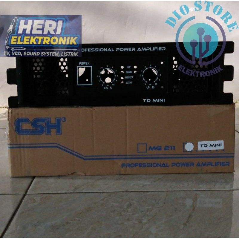 Jual BOX POWER AMPLI CSH TD MINI | Shopee Indonesia