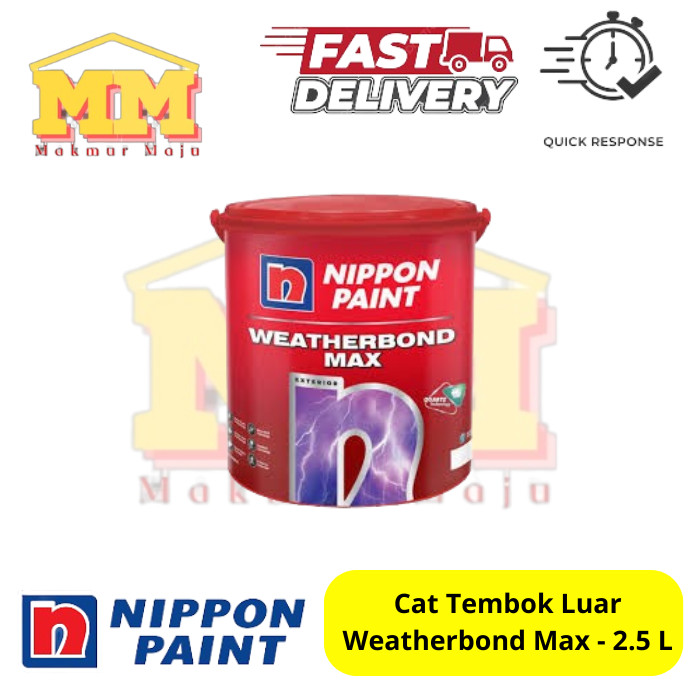 Jual Cat Tembok Luar / Exterior Weatherbond MAX 2,5 L Nippon Paint ...