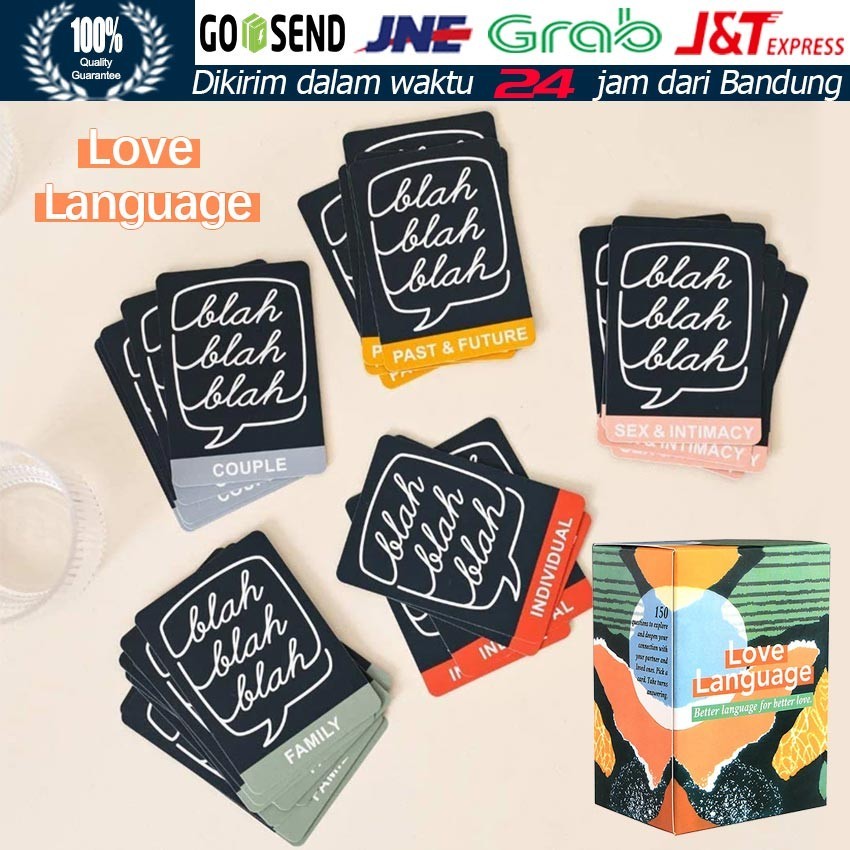 Jual Kartu Bahasa Cinta / Love Language Cards / Kartu Permainan Love ...