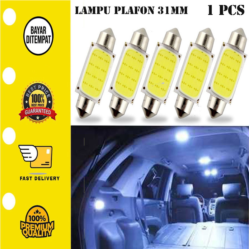 Jual 39mm Lampu Plafon LED CANBUS Mobil Kabin Lampu Interior Plafon ...