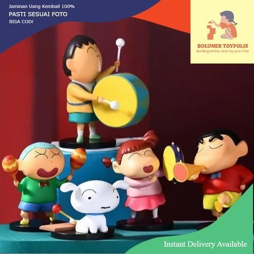 Jual Figure Set Crayon Shinchan Musical Band Party Pajangan Koleksi ...