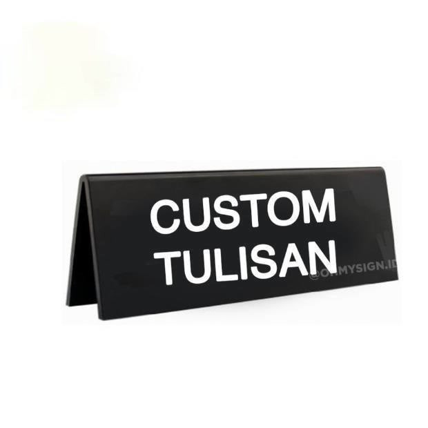 Jual Papan Akrilik Nama Meja Custom Tulisan | Sign Label Acrilik ...