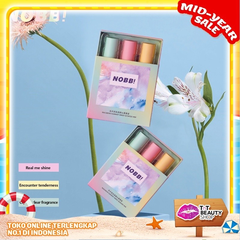 Jual NOBB! Macaron Flowery Sweetheart Scented Parfum Pen 3Pcs Lady ...