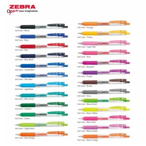 Jual Pulpen Zebra Sarasa / Zebra Sarasa Clip 0.5 | Shopee Indonesia