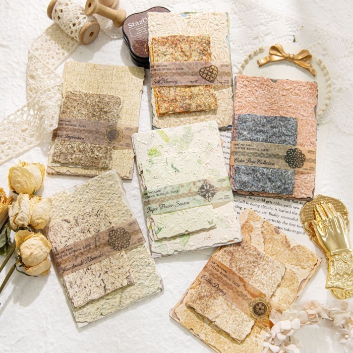 Jual 28 Lembar Kertas Hias Vintage Scrapbook Journal KIT PAPER LIGHT ...