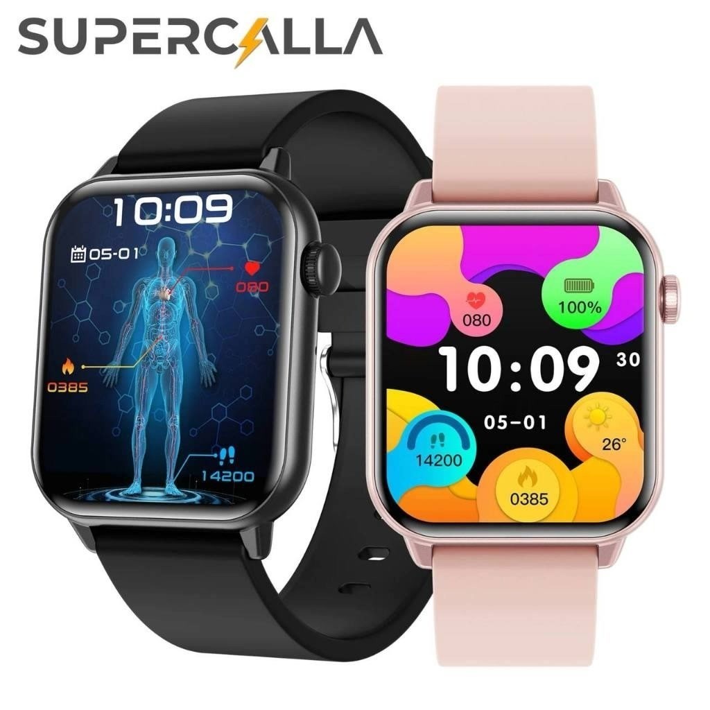 Jual Supercalla ZW64 Smart Watch Amoled Health Heart Rate Sport SOS ...