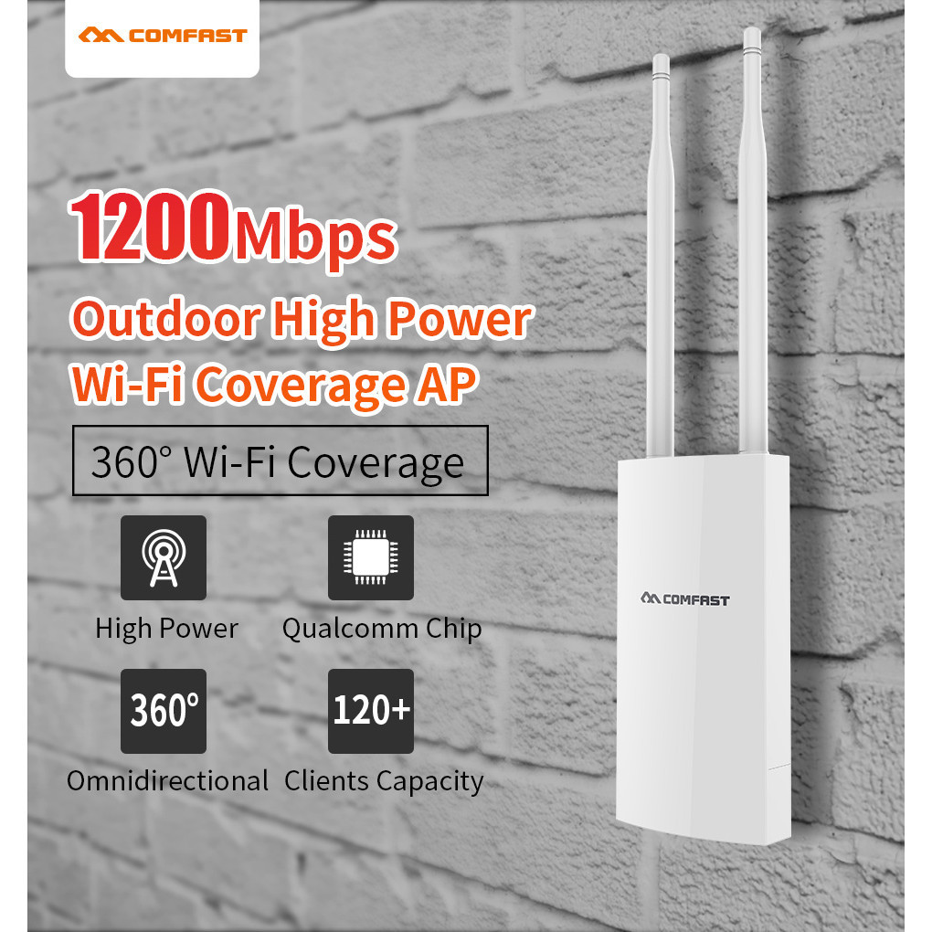 Jual CF-EW72 AP 1200Mbps 2.4G+5Ghz High Power Outdoor Wi Fi Booster 360 ...