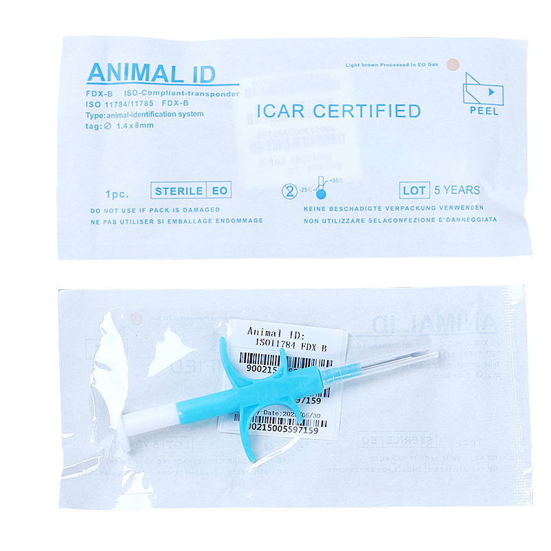 Jual (100pcs ) ISO FDX-B cat dog microchip animal syringe ID implant ...