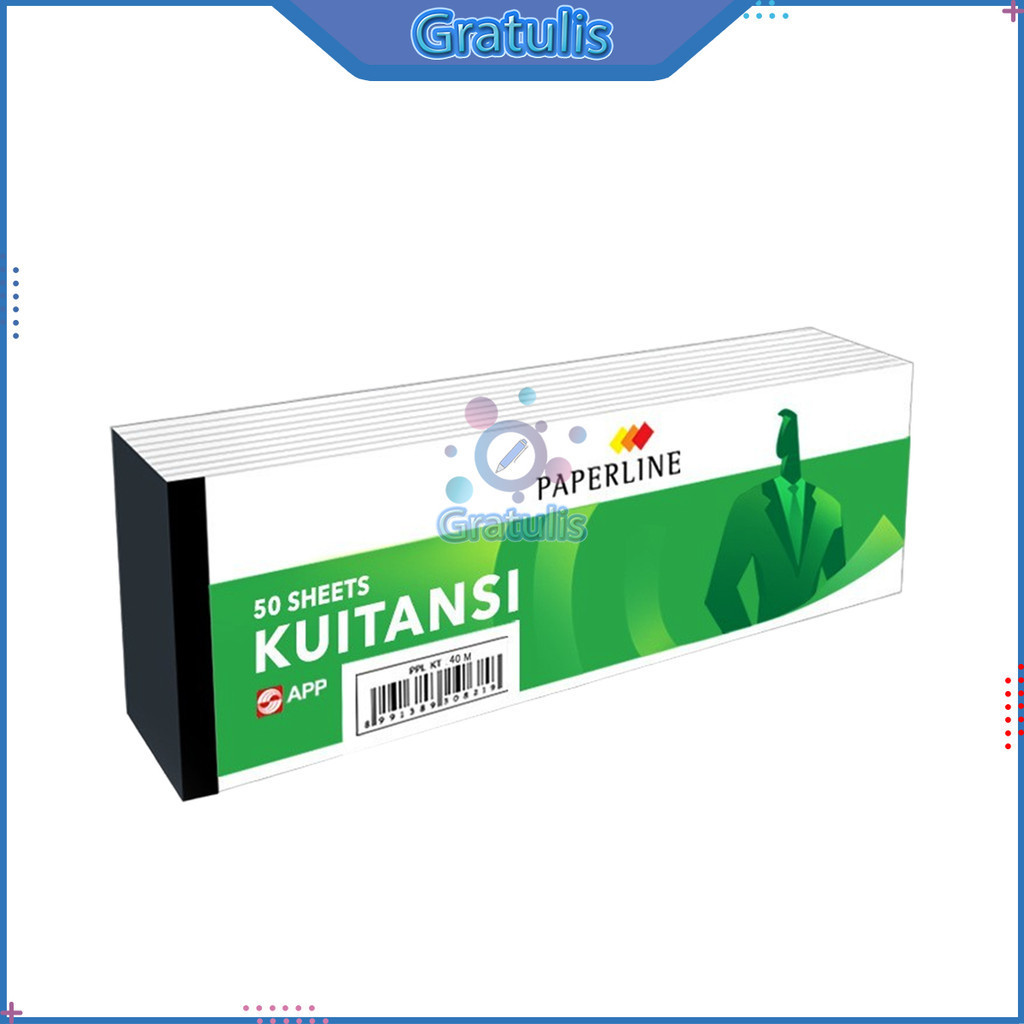 Jual KUITANSI PAPERLINE PPL KT 40 M (1 PACK/10 BUKU) / KERTAS KWITANSI / BUKTI TANDA PEMBAYARAN ...