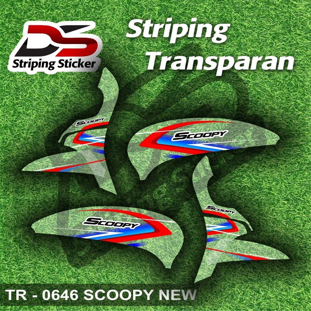 Jual OS Striping Stiker Transparan scoopy new ( TR-0646) List Variasi ...