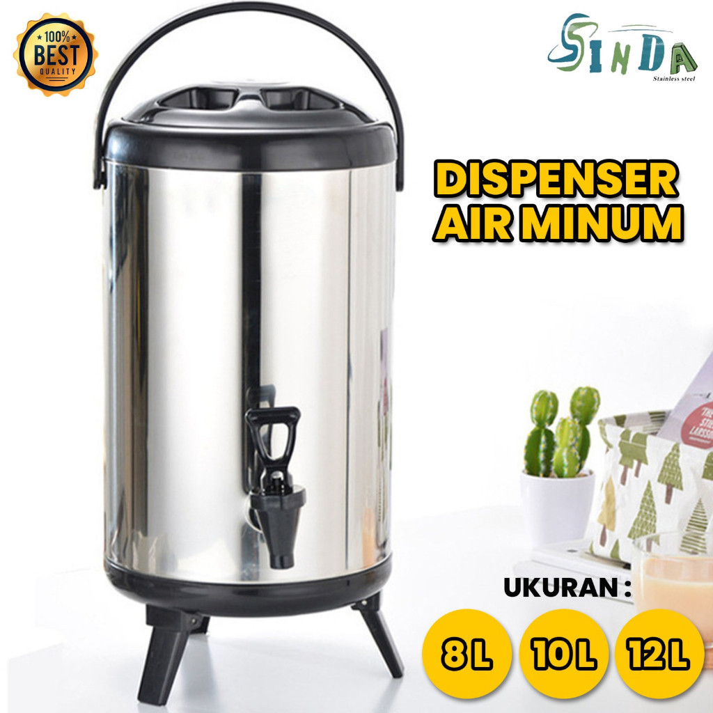 Jual Termos Air Milk Tea Bucket Sinda Kapasitas 8 10 12 Liter Dispenser ...