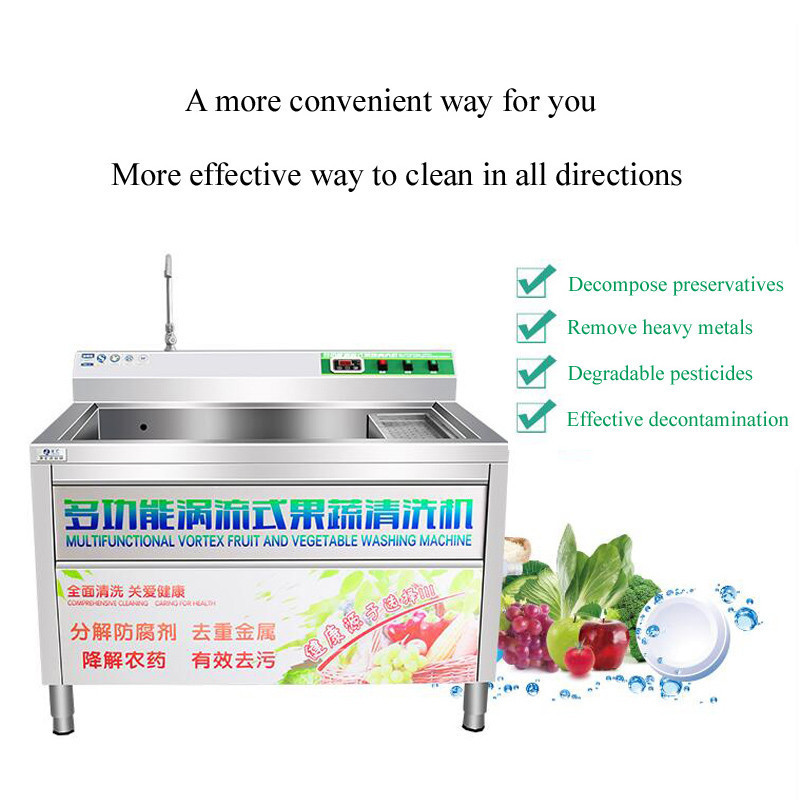 Jual Commercial Ozone Vortex Bubble Fruit/ Vegetable Fruit Washer ...