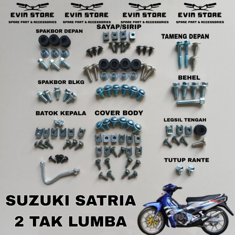 Jual Baud Baut Suzuki Satria Lumba Full Set Full Body / Baut Baud Satria Lumba Full Body / Baud ...
