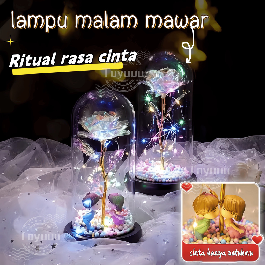 Jual [Cod]Lampu Led Bunga Mawar / Lampu Led Bunga Mawar Plastik Flower ...