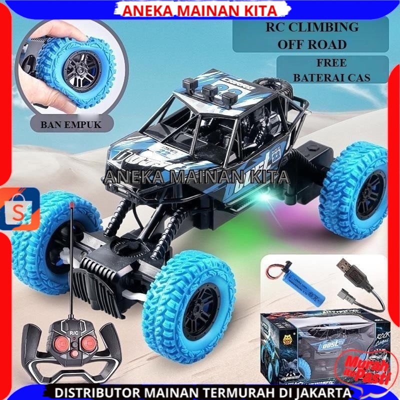 Jual Mainan Anak Mobil Remote Control Off Road Climbing Car Boost Baterai Cas | Shopee Indonesia