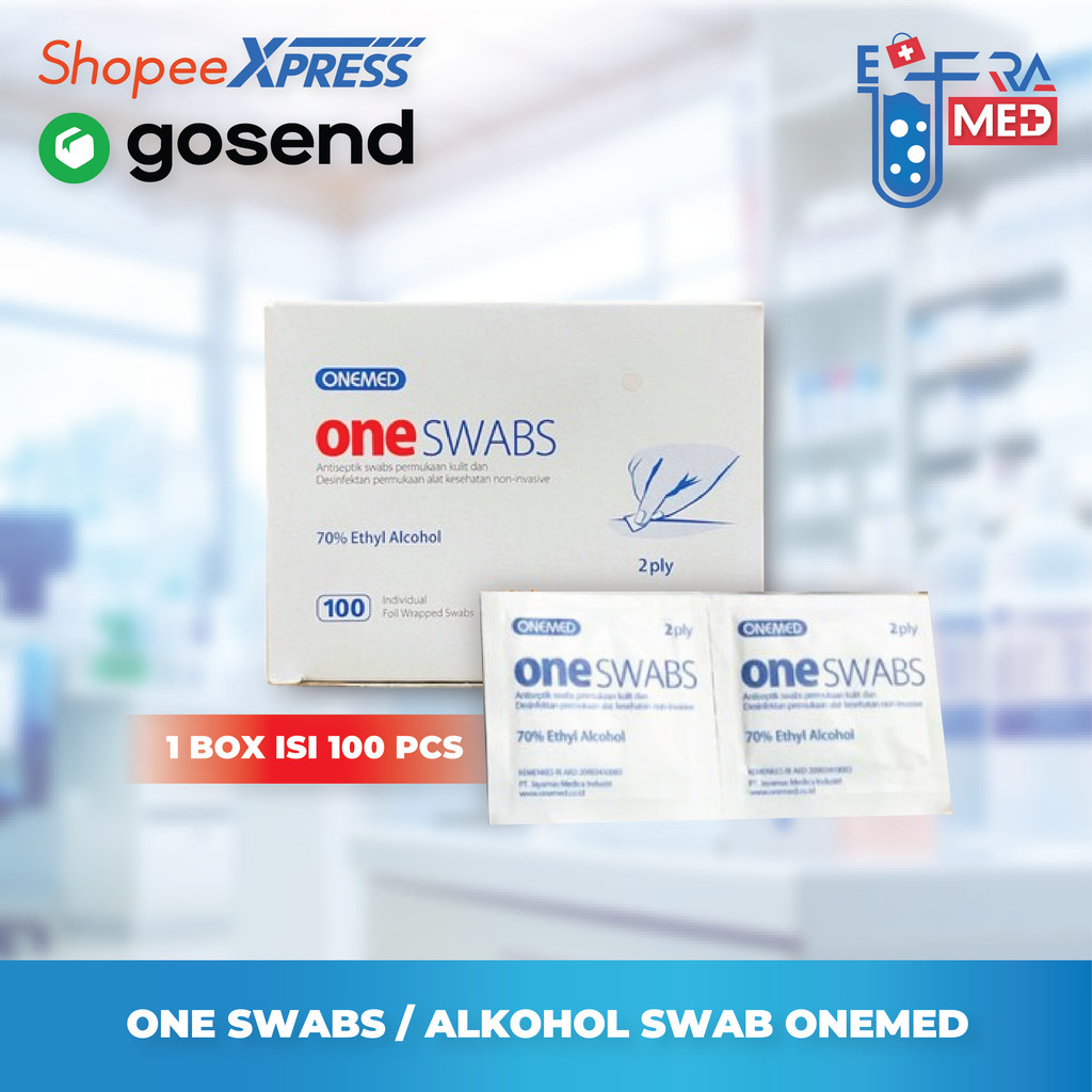 Jual Alkohol Swab Onemed/One Swab/Tisu Alkohol Onemed | Shopee Indonesia