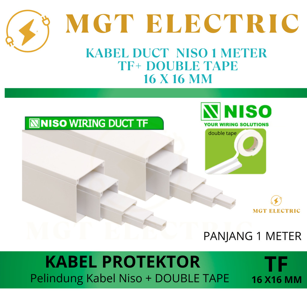 Jual KABEL DUCT TF NISO 2m / KABEL PROTECTOR NISO TF 2 meter + DOUBLE TAPE | Shopee Indonesia