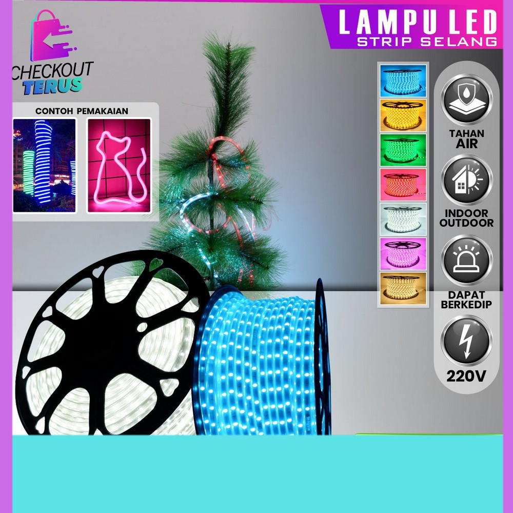 Jual Lampu LED Strip Selang UK Meter V Lampu Kamar Serbaguna Fleksibel ...
