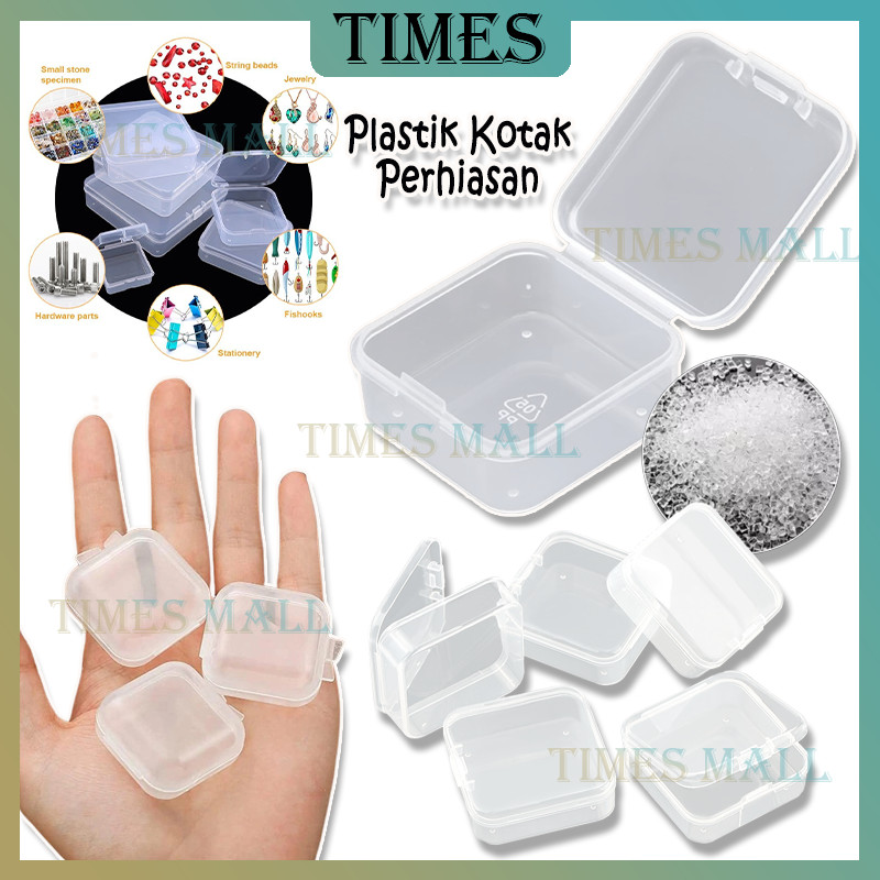 Jual Kotak Kecil Organizer Simpan Perhiasan/Kotak Obat Mini Bening ...