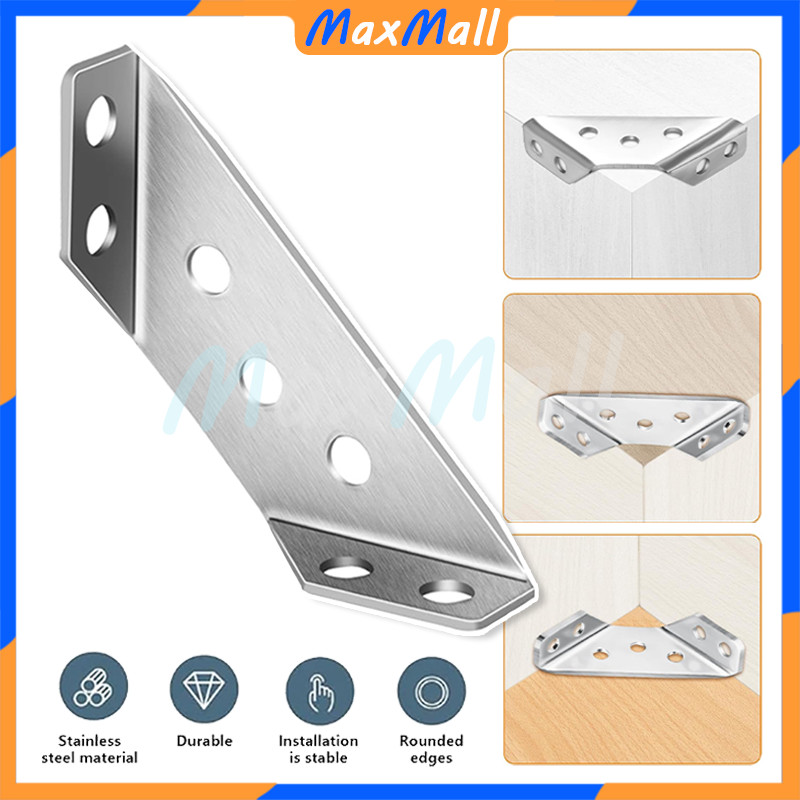 Jual Bingkai Segitiga Plat Siku Besi Hambalan Shelf Bracket Sudut Ujung ...