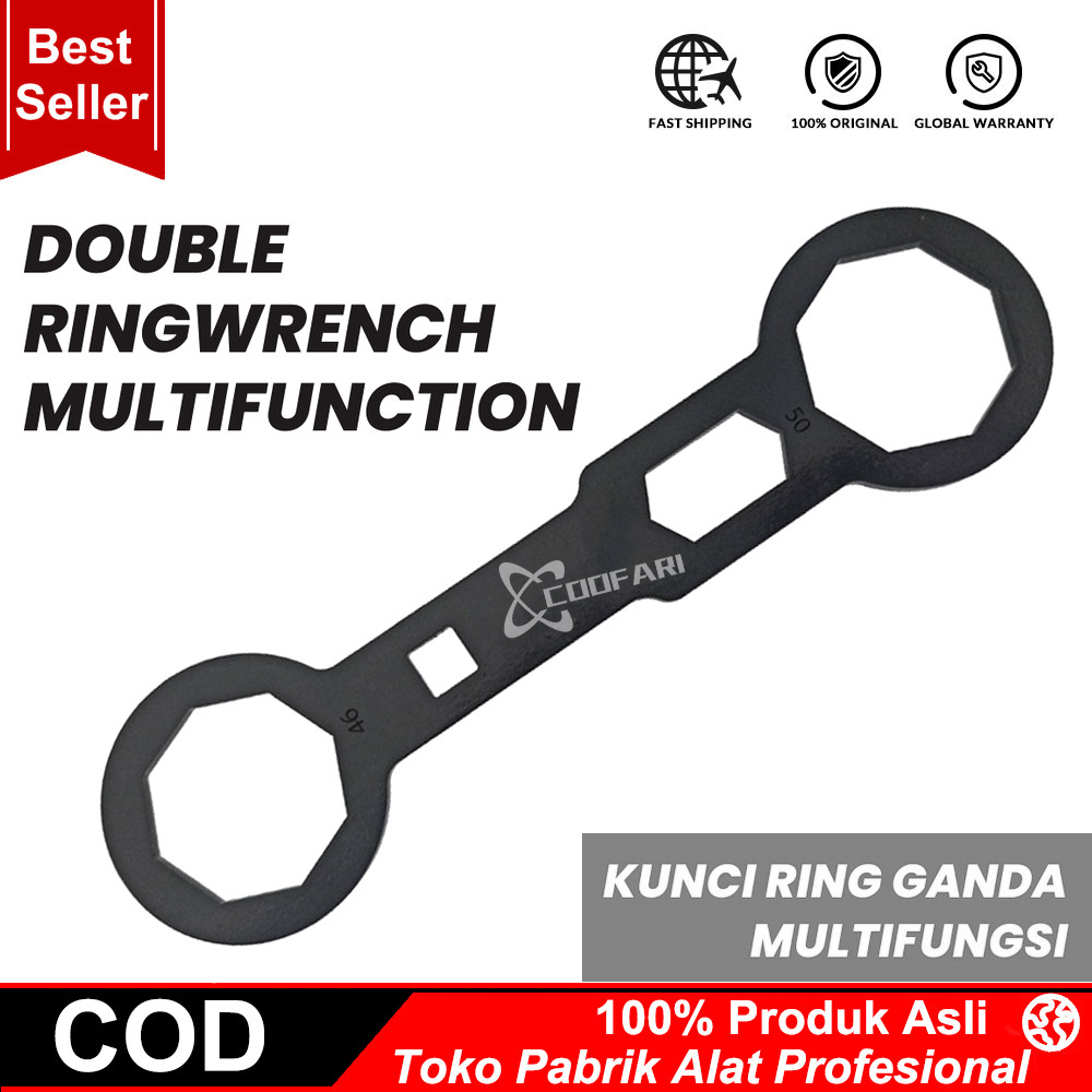 Jual Fork Cap Wrench 46 X 50 Mm Kunci Pembuka Fork Cap Coupling Nut ...