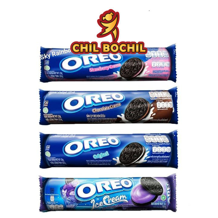 Jual OREO ROLL ORIGINAL VANILA & ICE CREAM 119gr , CHOCOLATE CREME, ALL ...