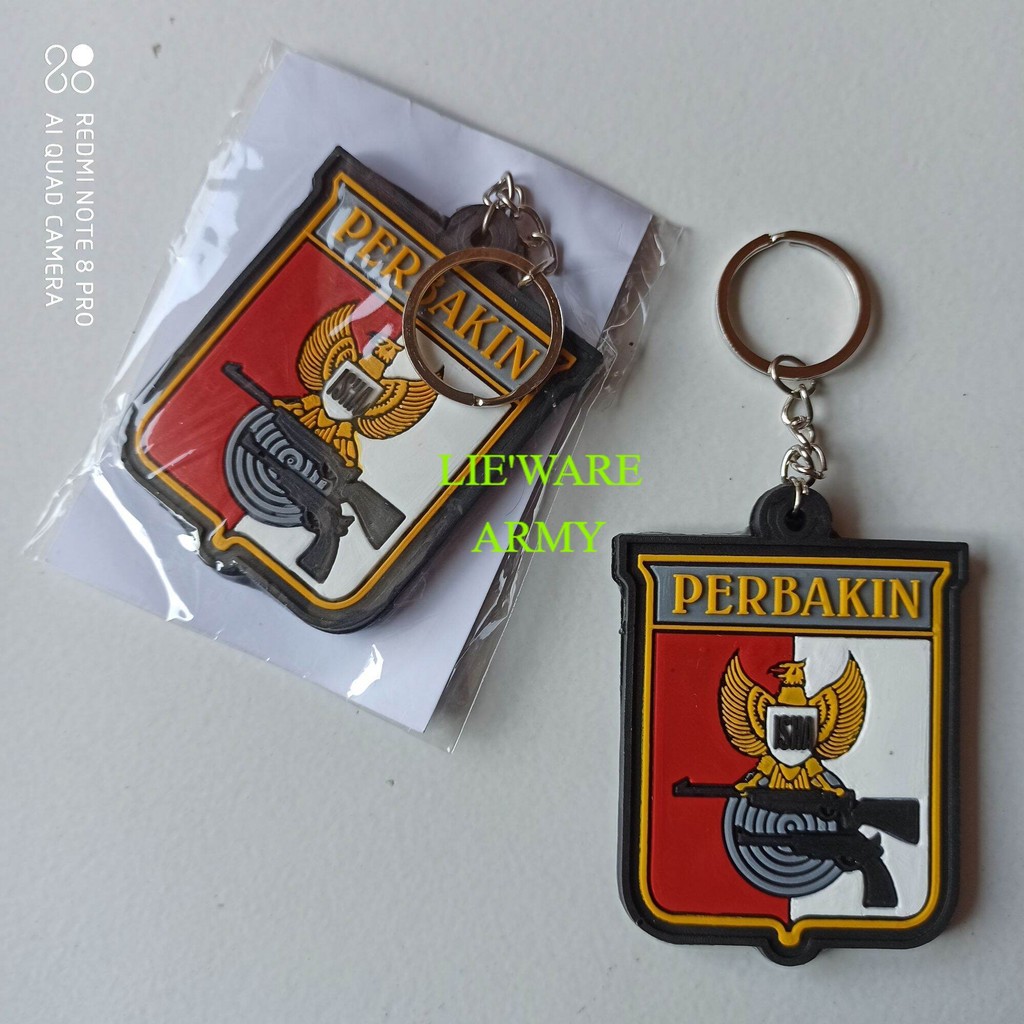 Jual Gantungan Kunci Logo Perbakin #gantungan Kunci Rubber Karet ...