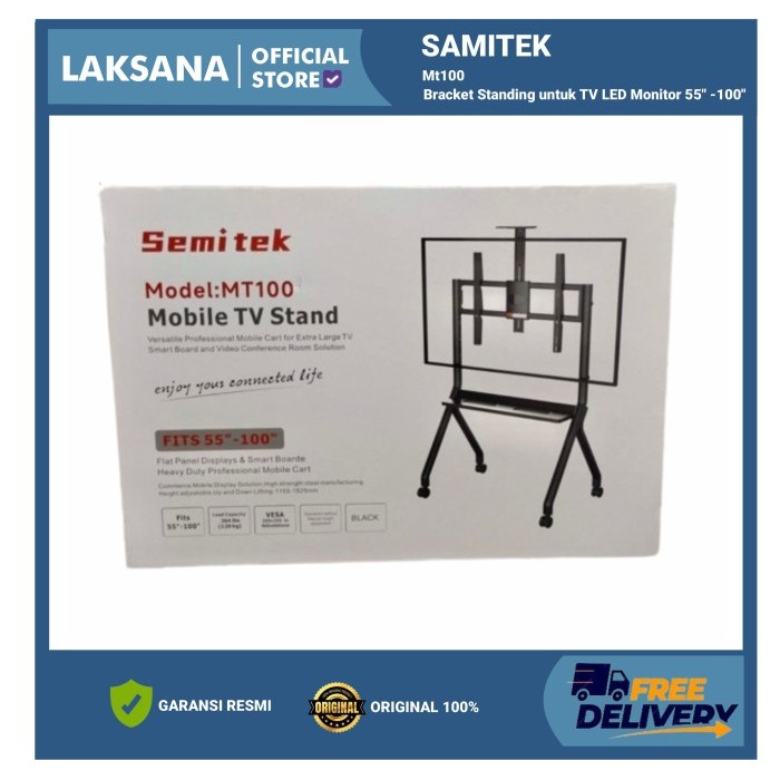 Jual Semitek MT100 Bracket Standing untuk TV LED Monitor 55" -100" MT ...