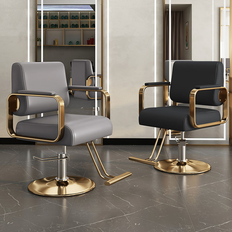 Jual Luxury Barbershop Barber Chair Personalized Gold Swivel Designed ...