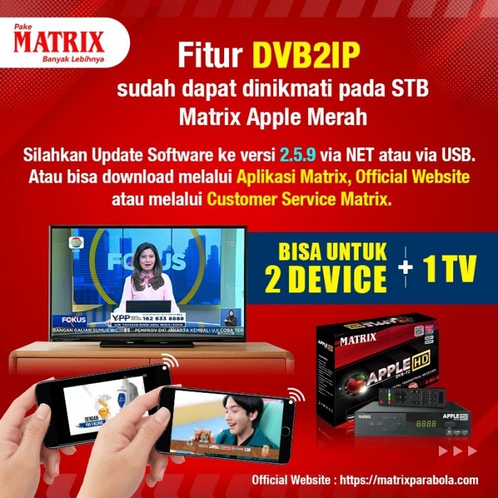 Jual Receiver TV Set Top Box Matrix Apple DVBT2 GARUDA.Resmi garansi 1 ...