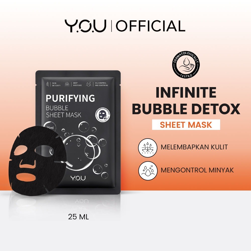 Jual YOU Purifying Bubble Sheet Mask Bubble Detox| Masker Wajah | Moisturizer & Oil Control ...