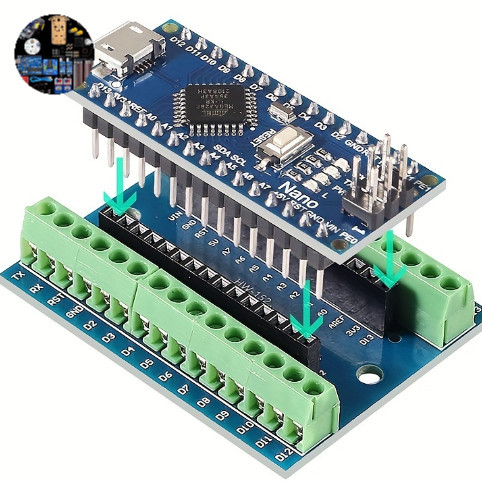 Jual new SET PROTOSCREW + mini usb ARDUINO_Nano ch340 Atmega 328 atmega328 atmel mini sudah di ...